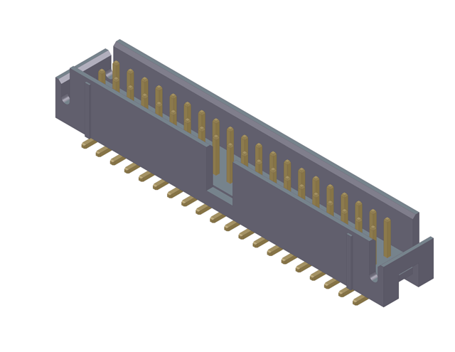 horizontal surface mount RIbbon Cable Connectors Box Header terminal ...