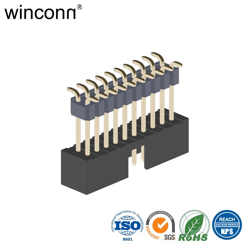 180 degrees SMT PCB Mount Box Header and pin header from China ...